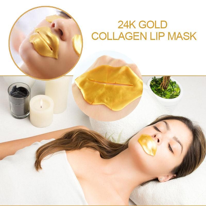 24K Gold Moisturizing Hyaluronic Acid Lip Mask – QuickEase